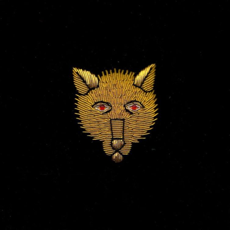 Mens Embroidered Velvet Albert Slippers - Broadland Slippers