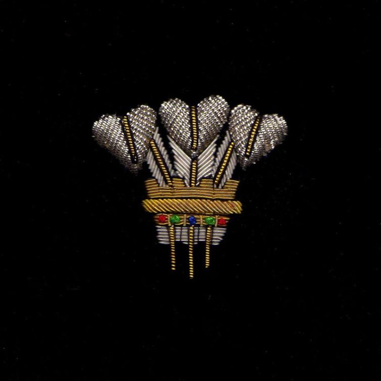 Mens Embroidered Velvet Albert Slippers - Broadland Slippers