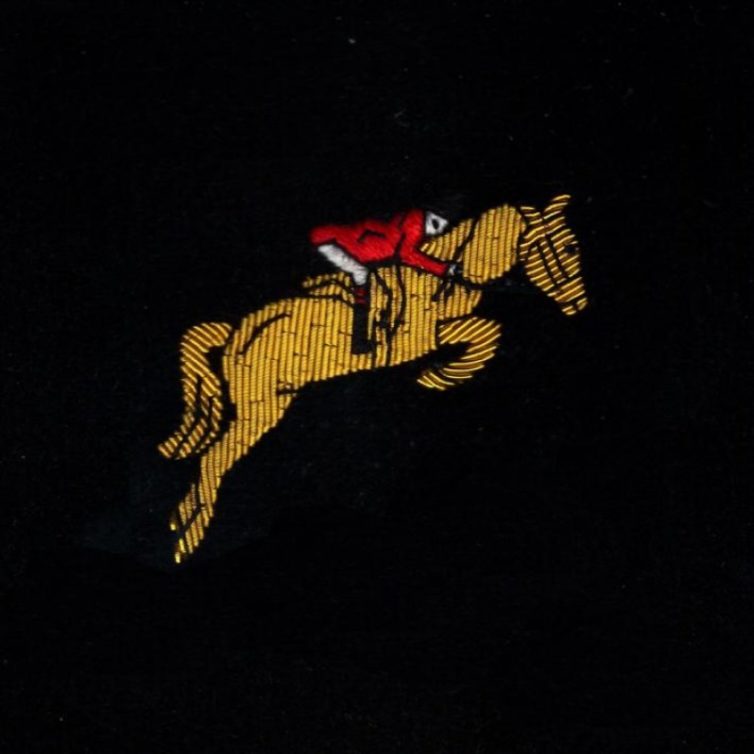 Mens Embroidered Velvet Albert Slippers - Broadland Slippers